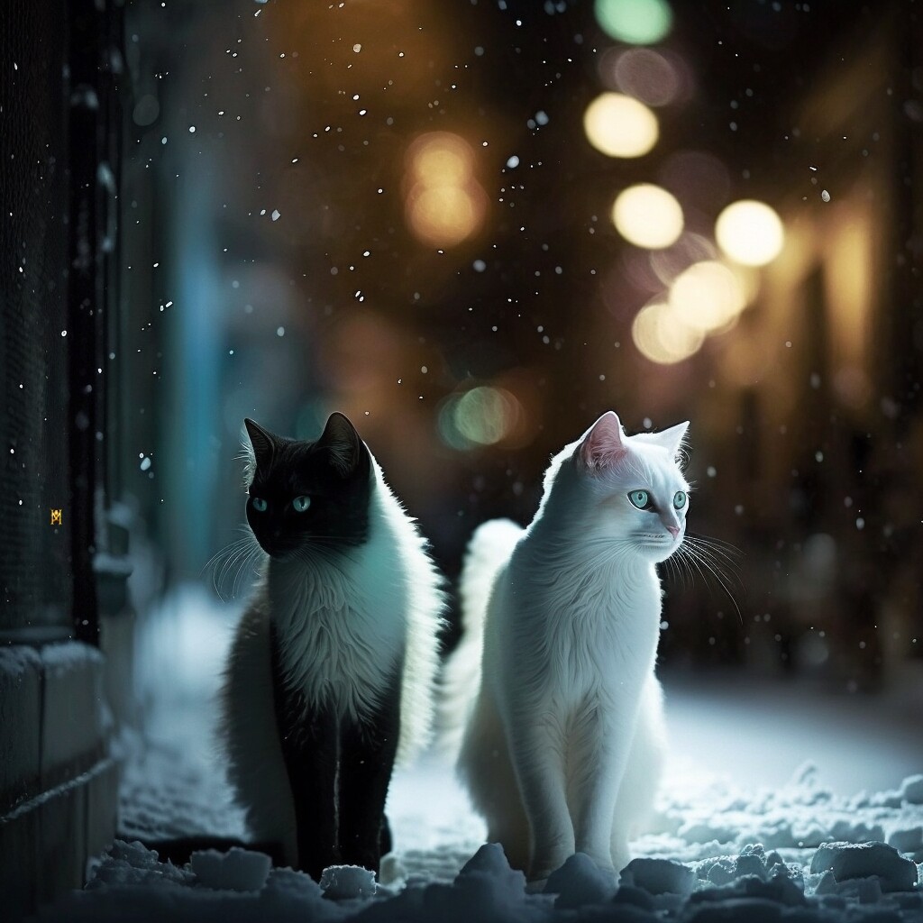 ArtStation - Night cats :)