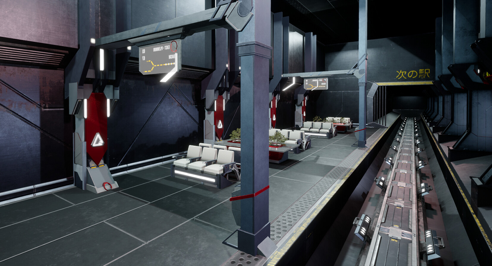 ArtStation - Sci-Fi Subway Environment