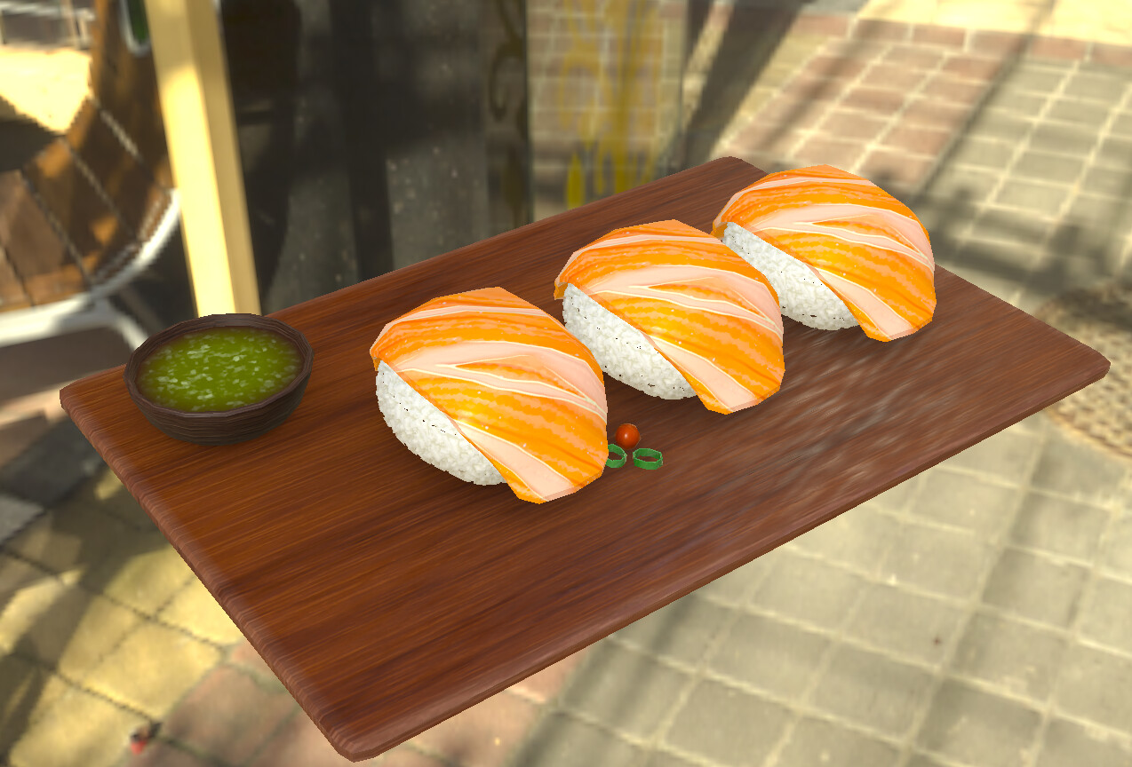 ArtStation - 3D and Texture: Sushi Board