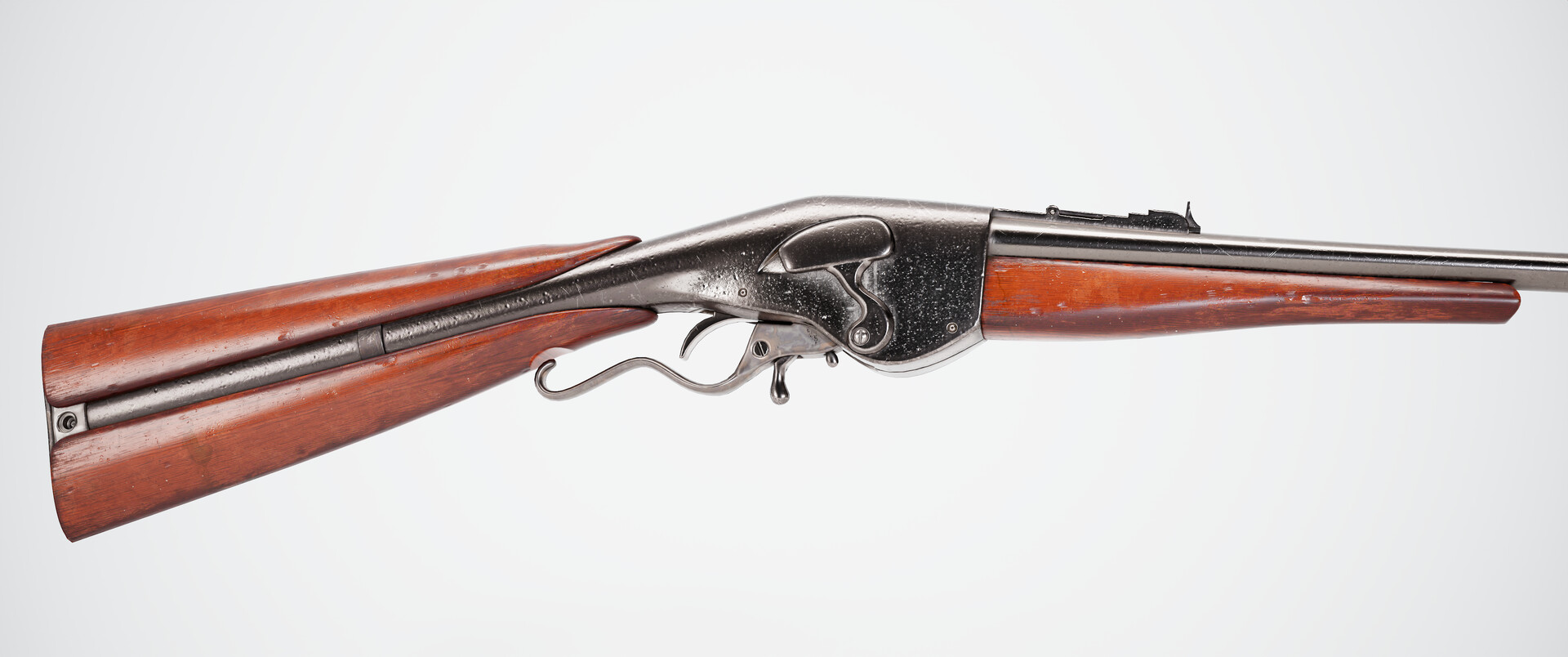 ArtStation - Evans Repeater .44 Long inspired lever action rifle