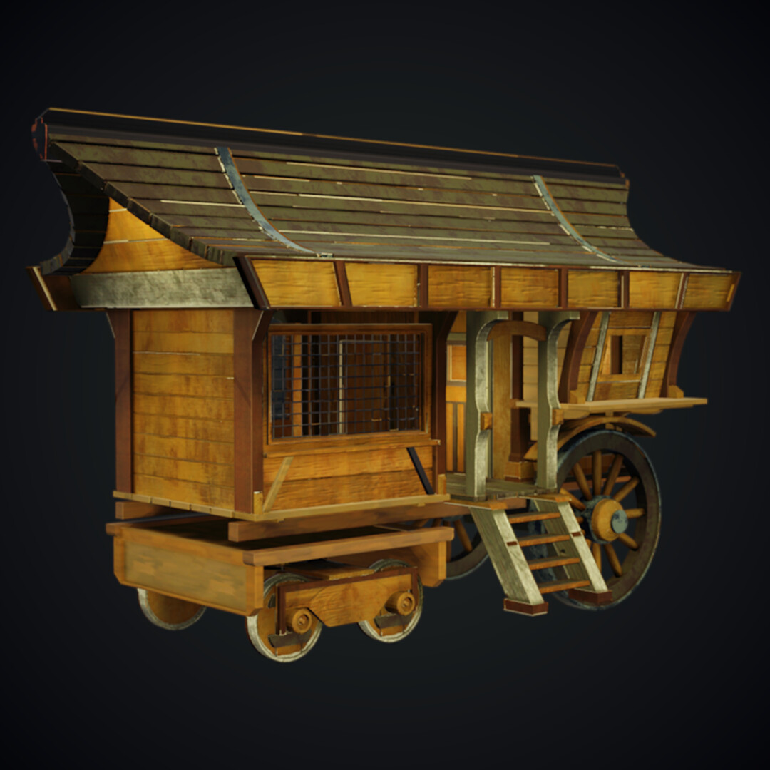 ArtStation - Wooden Wagon