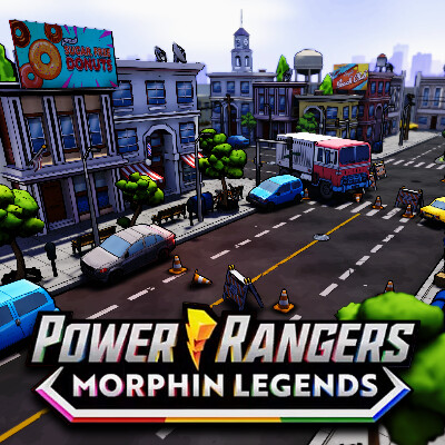 ArtStation - Power Rangers Morphin Legends - Angels Grove City Streets