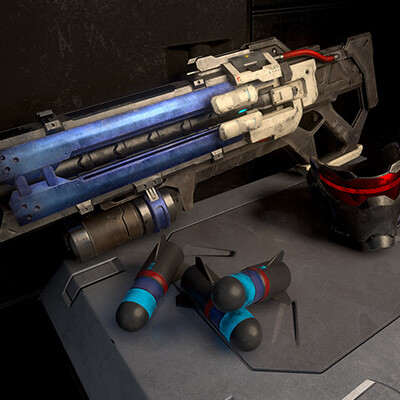 ArtStation - Overwatch - Soldier:76 Pulse Rifle Fanart (Lighting ...