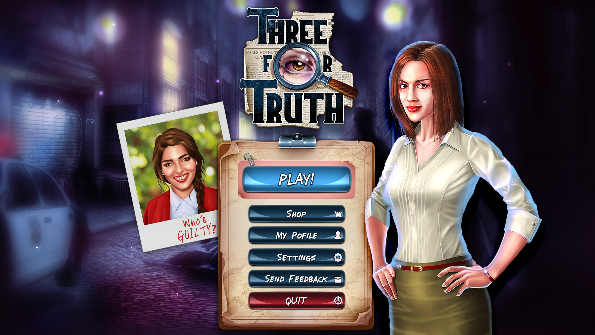 ArtStation - UI - Three for Truth