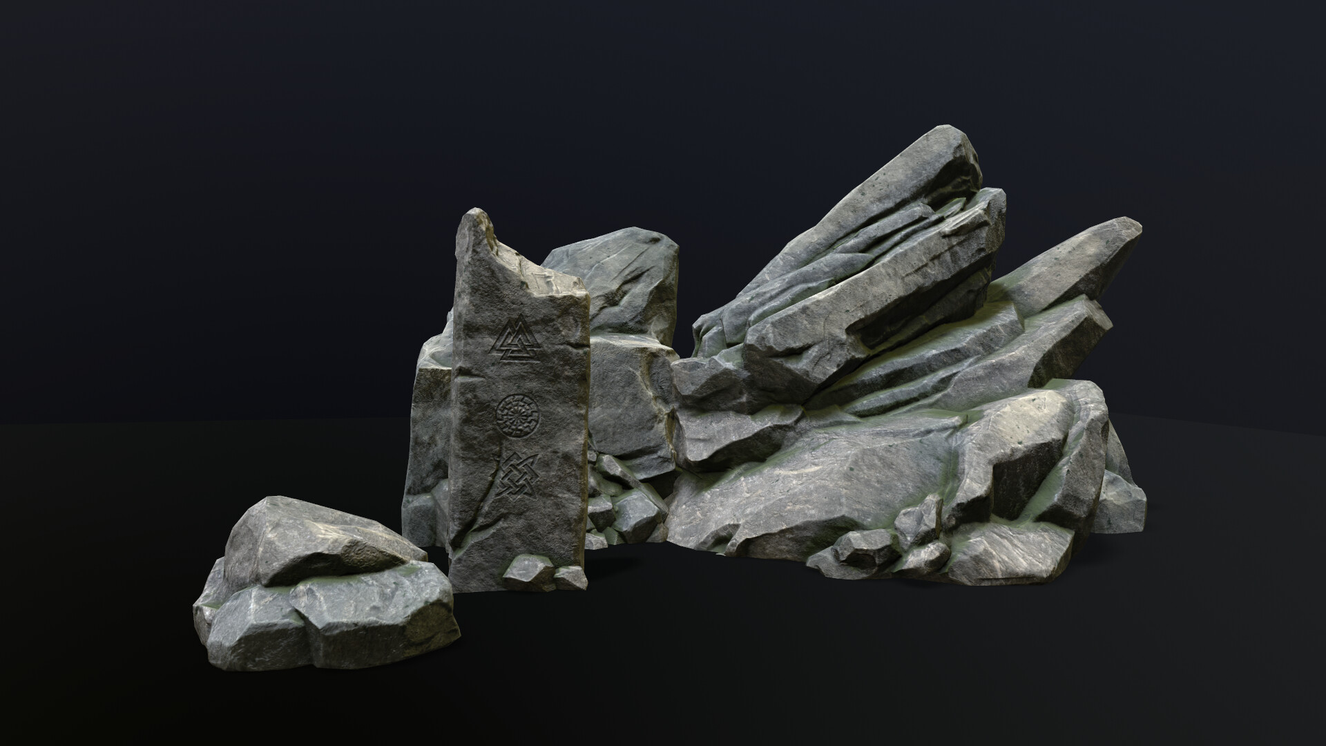 ArtStation - Rock_Lowpoly_styding