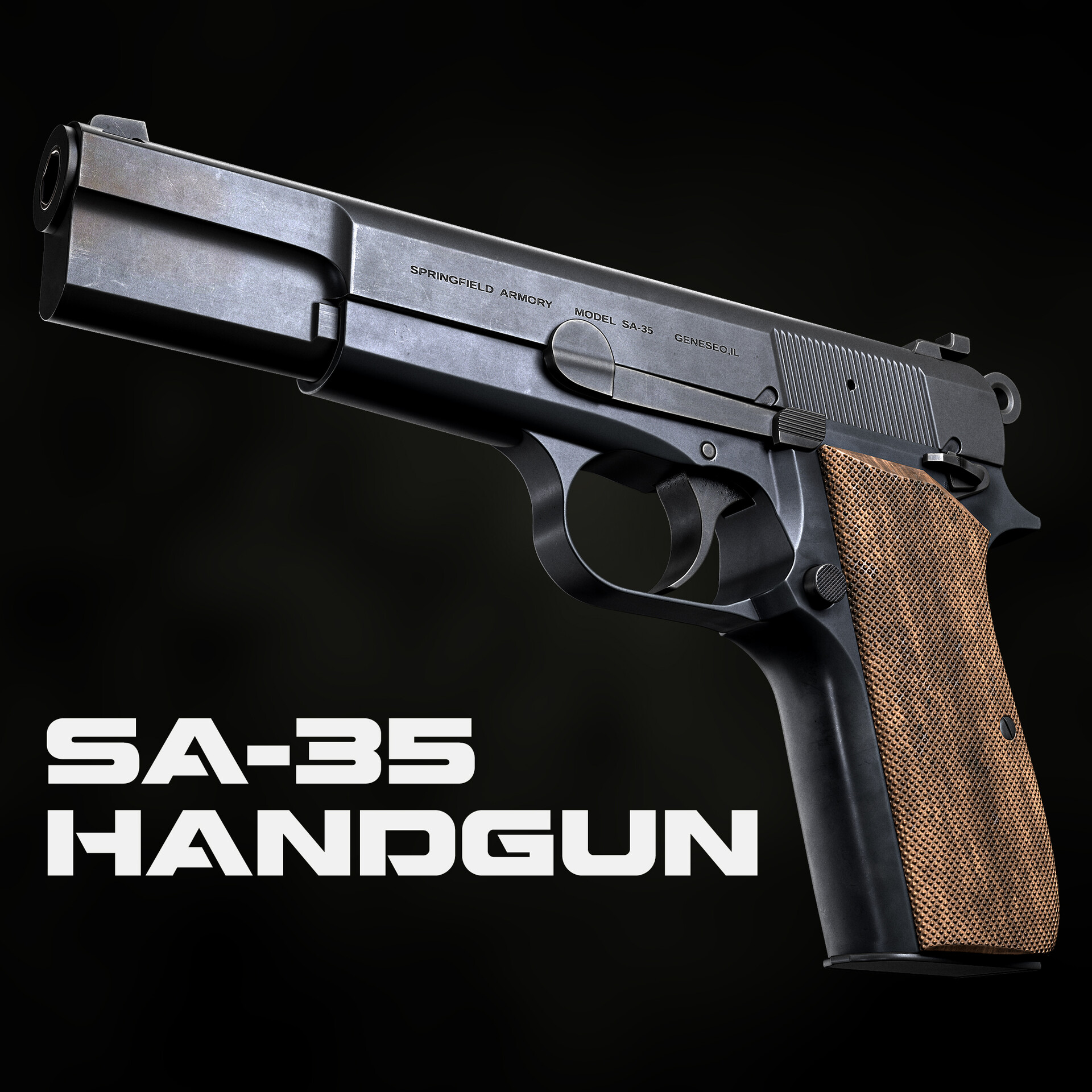ArtStation - SA-35 HANDGUN