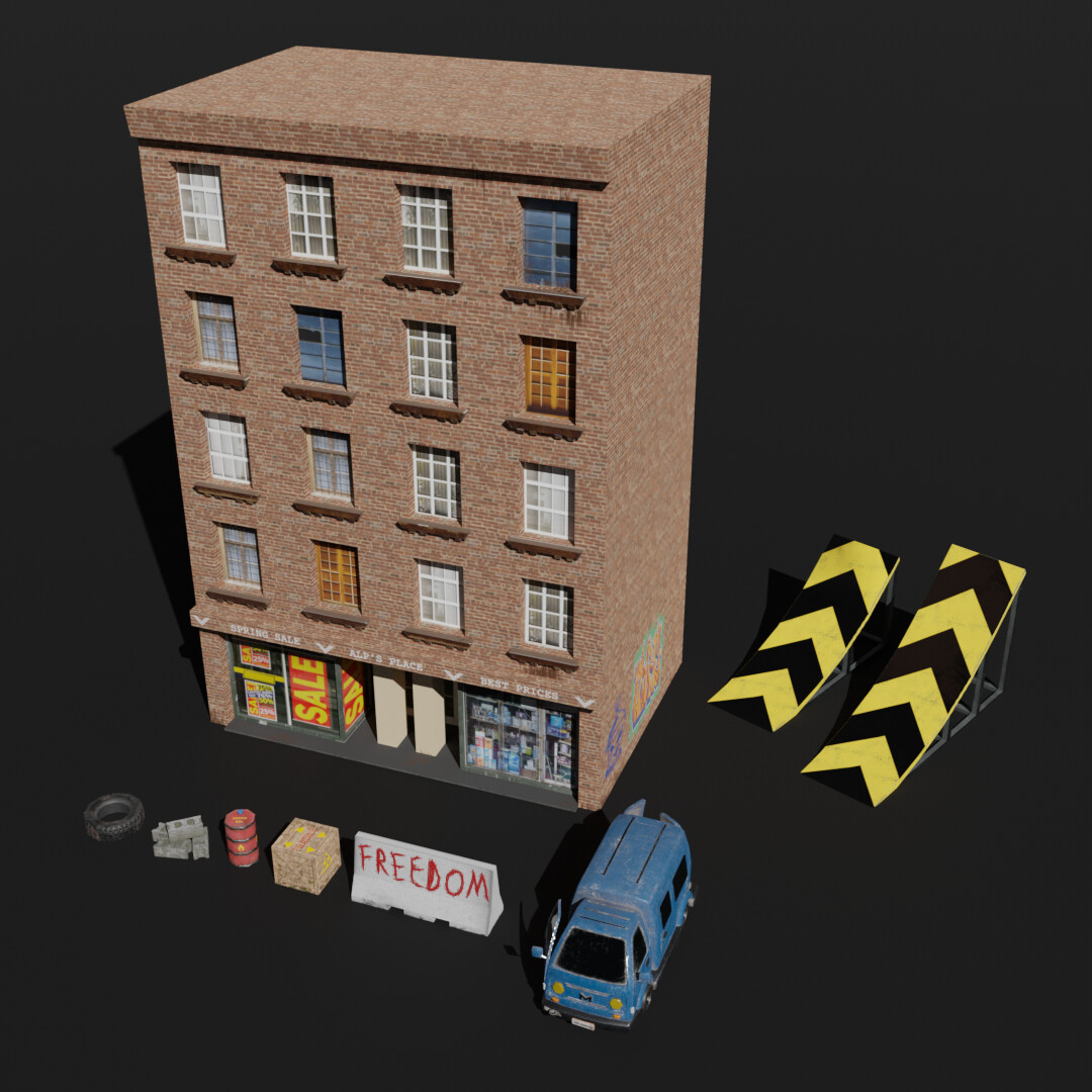 Alp Eren Özbay - Chase Biker Low-Poly Game Assets