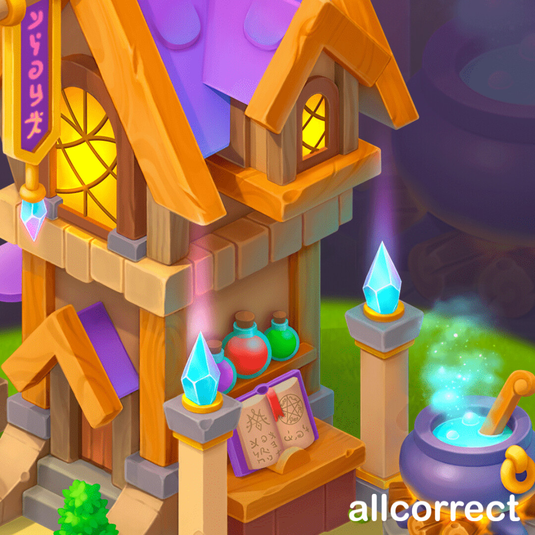 ArtStation - Magic shop. 2D Art.