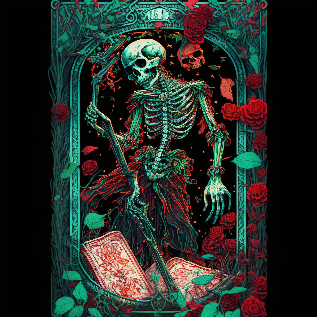 ArtStation - Blood red tarot cards