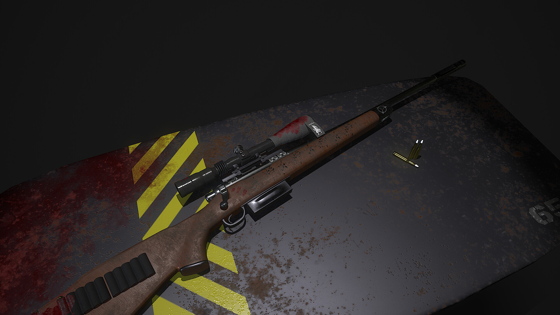 ArtStation - Werewolf Hunting Rifle REM 700 Lycan Lover