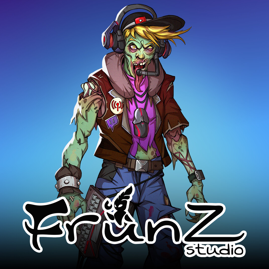 ArtStation - Fortnite skins: Zombie-streamer