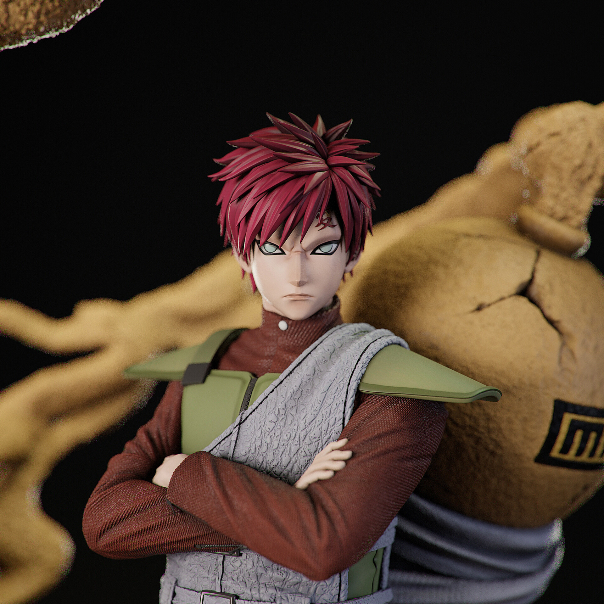 ArtStation - Naruto Shippuden - Gaara