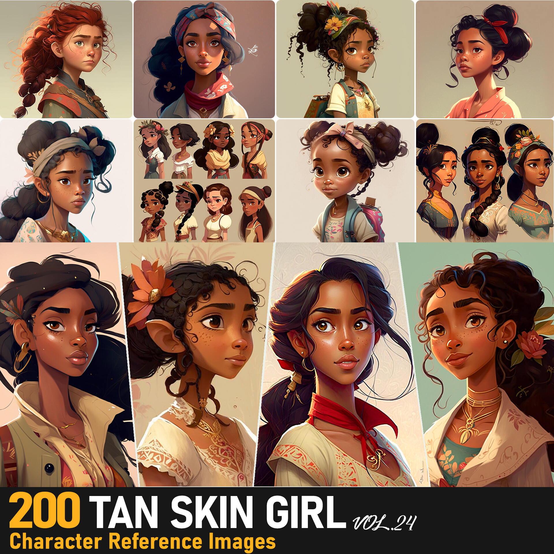 ArtStation - Tan Skin Girl VOL.24