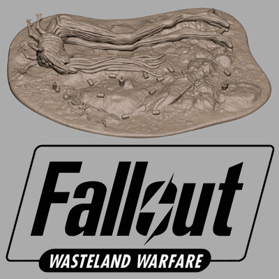 ArtStation - Fallout - Wasteland Warfare - The Deep - The Interloper