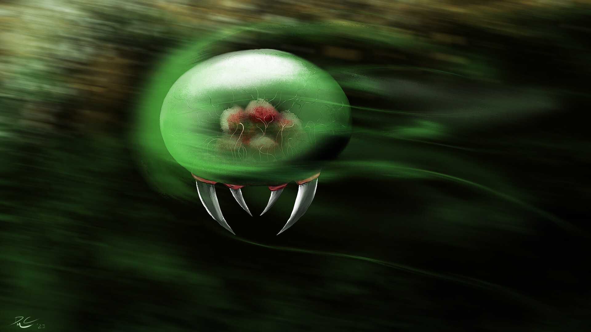 ArtStation - Metroid Enemy Painting