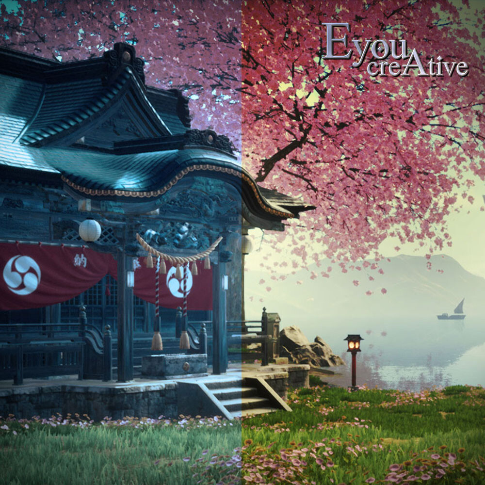 ArtStation - 3D video/Game Environment Layout 三维场景渲染图