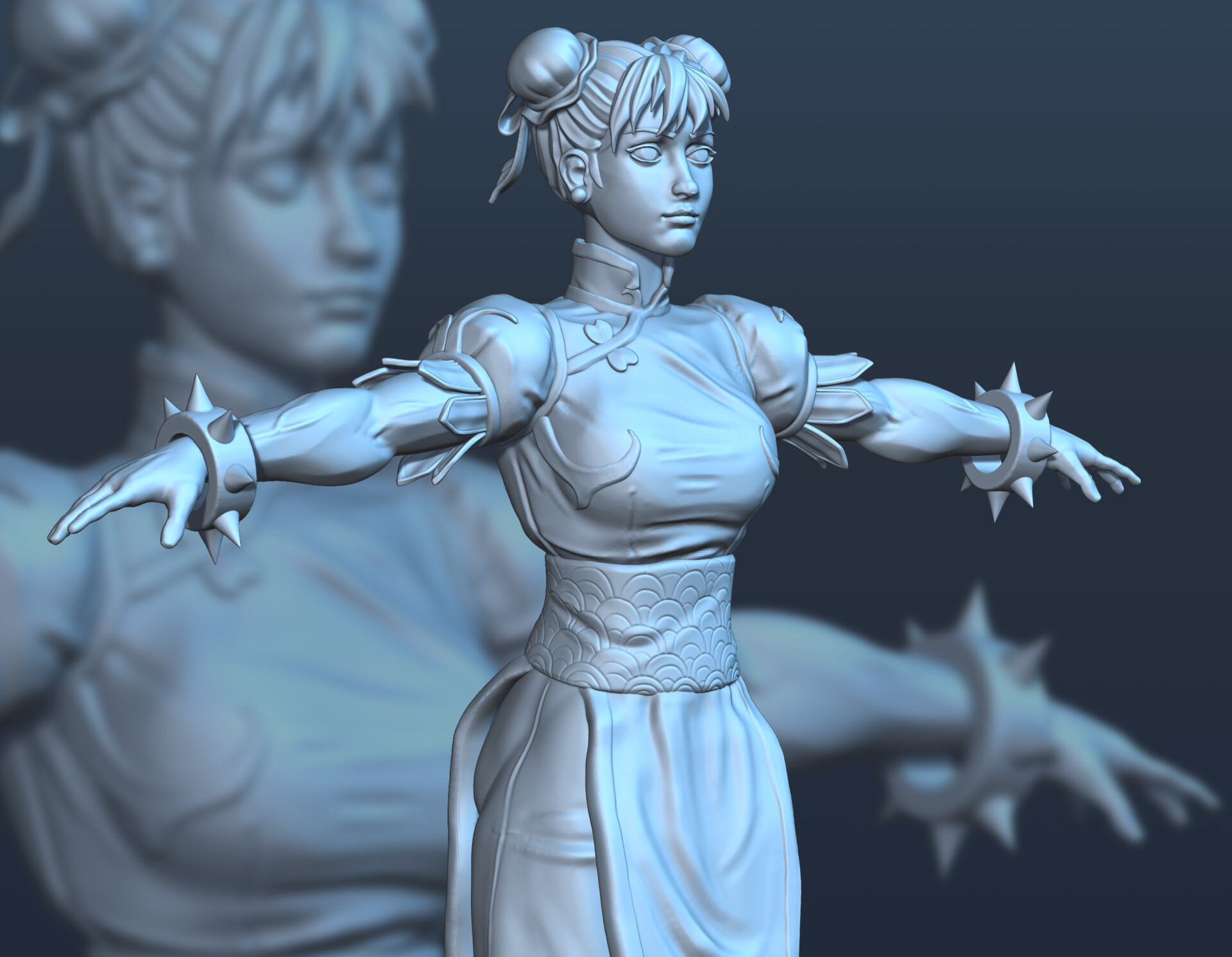 ArtStation - Street Fighter Chun Li 3D Fanart