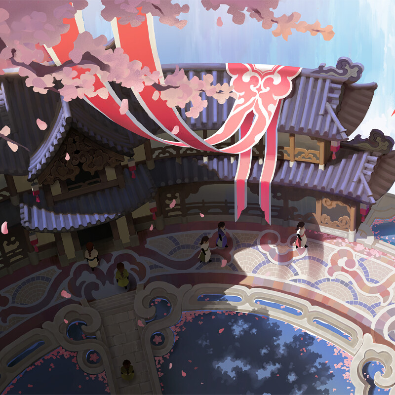 ArtStation - Oriental Fantasy Magic School (2)
