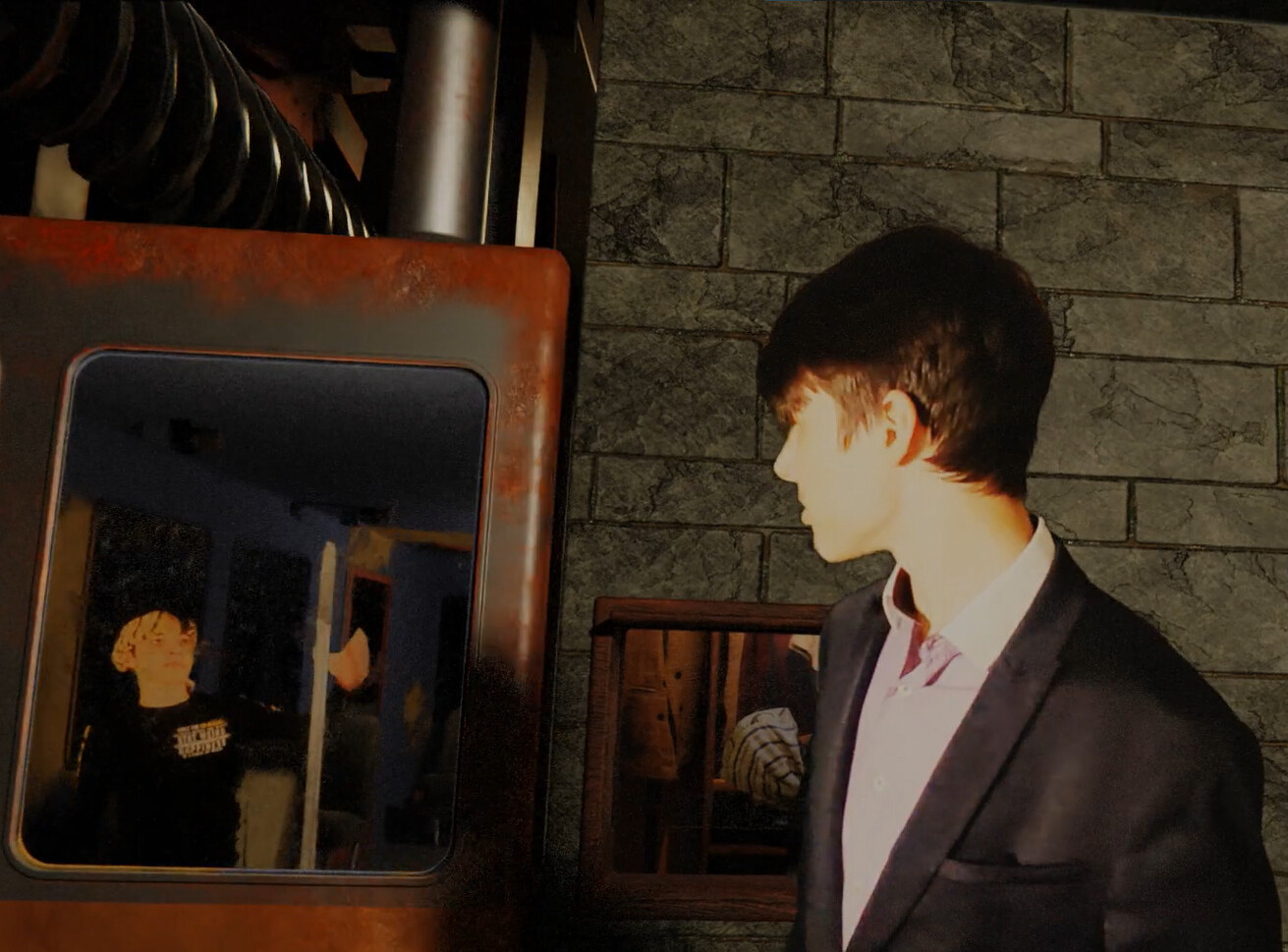 ArtStation - A shot of a person inside of a CGI clockpunk trolleybus ...