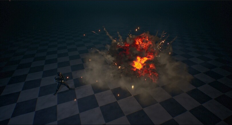 ArtStation - Rocket explosion