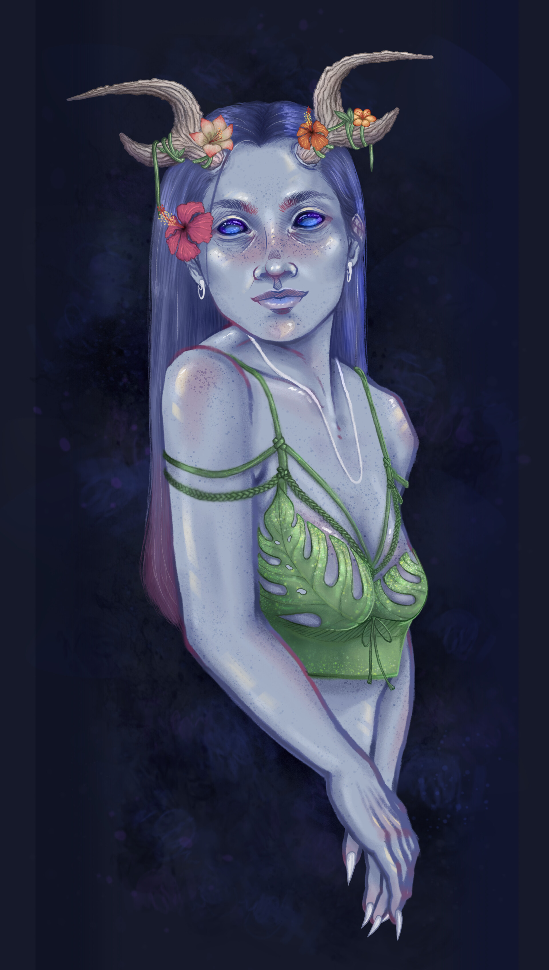 ArtStation - nymph with a killer smile