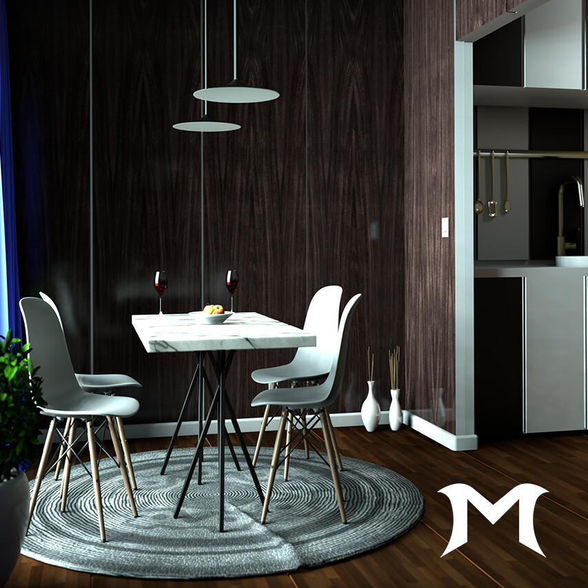 ArtStation - Archviz Dining Room