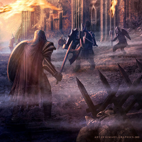 ArtStation - Fantasy landscape - Battlefield