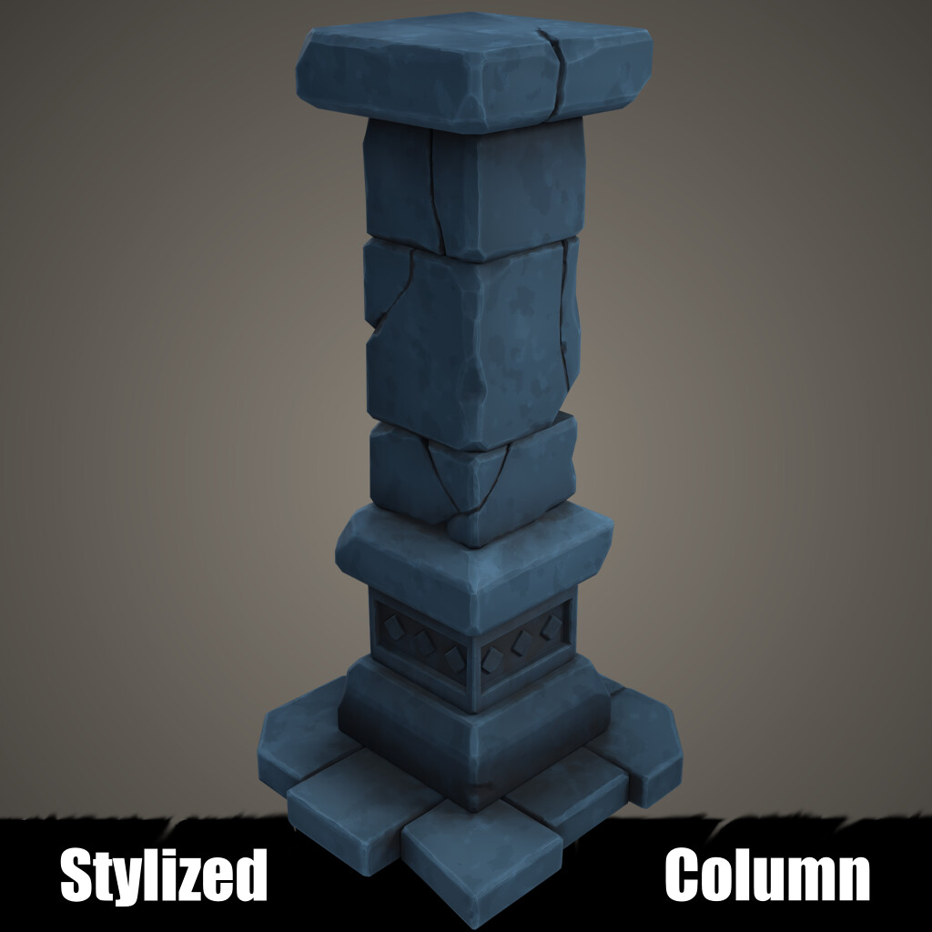 ArtStation - Stylized column