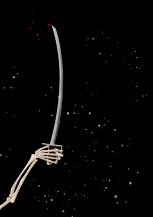 ArtStation - Bone hand with a sword (gif)