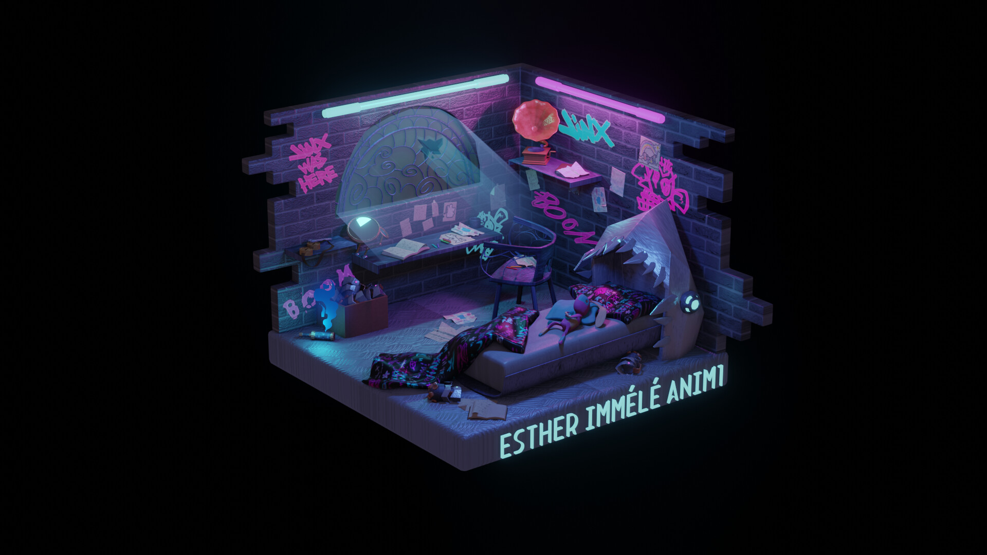 ArtStation - Jinx's Room Blender