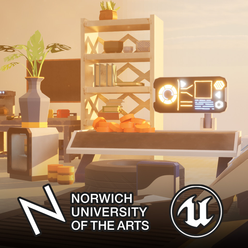 ArtStation - Low-Poly Scene: Overwatch - Watchpoint Gibraltar