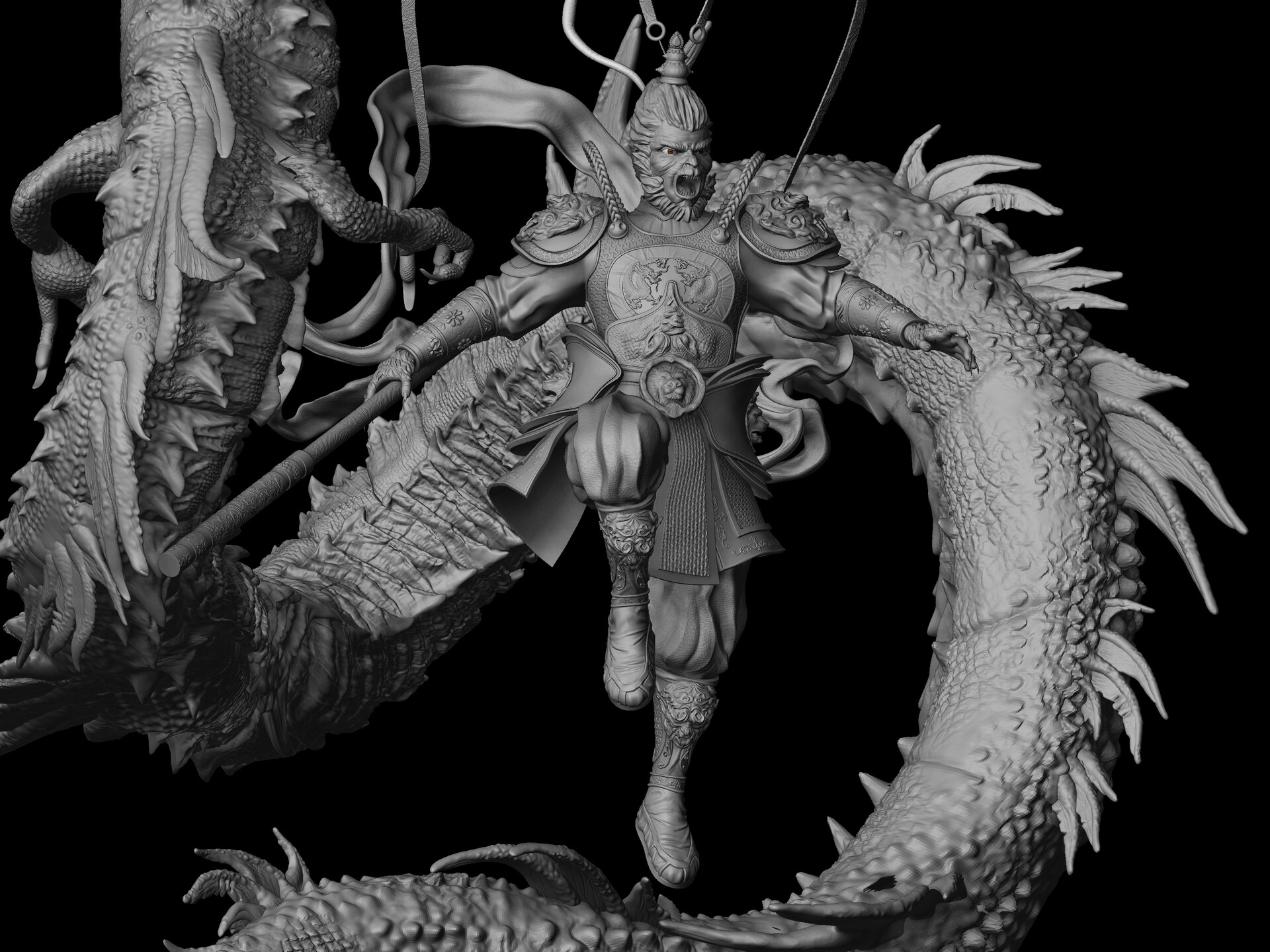 ArtStation - Sun Wukong - Scuplt