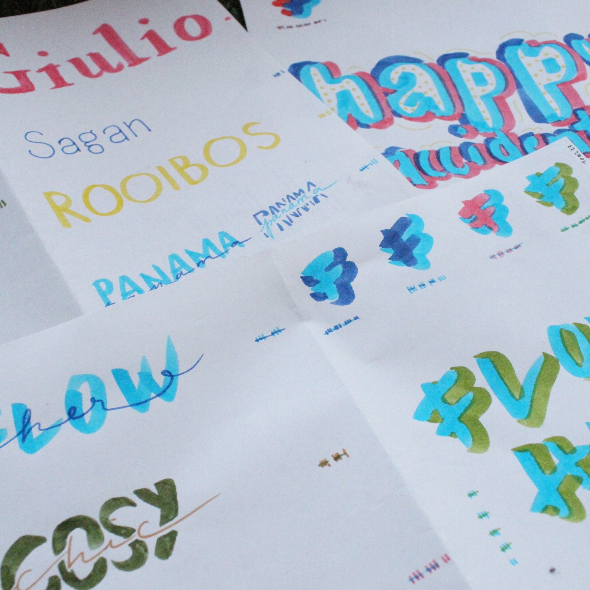 ArtStation - Colorful lettering work III