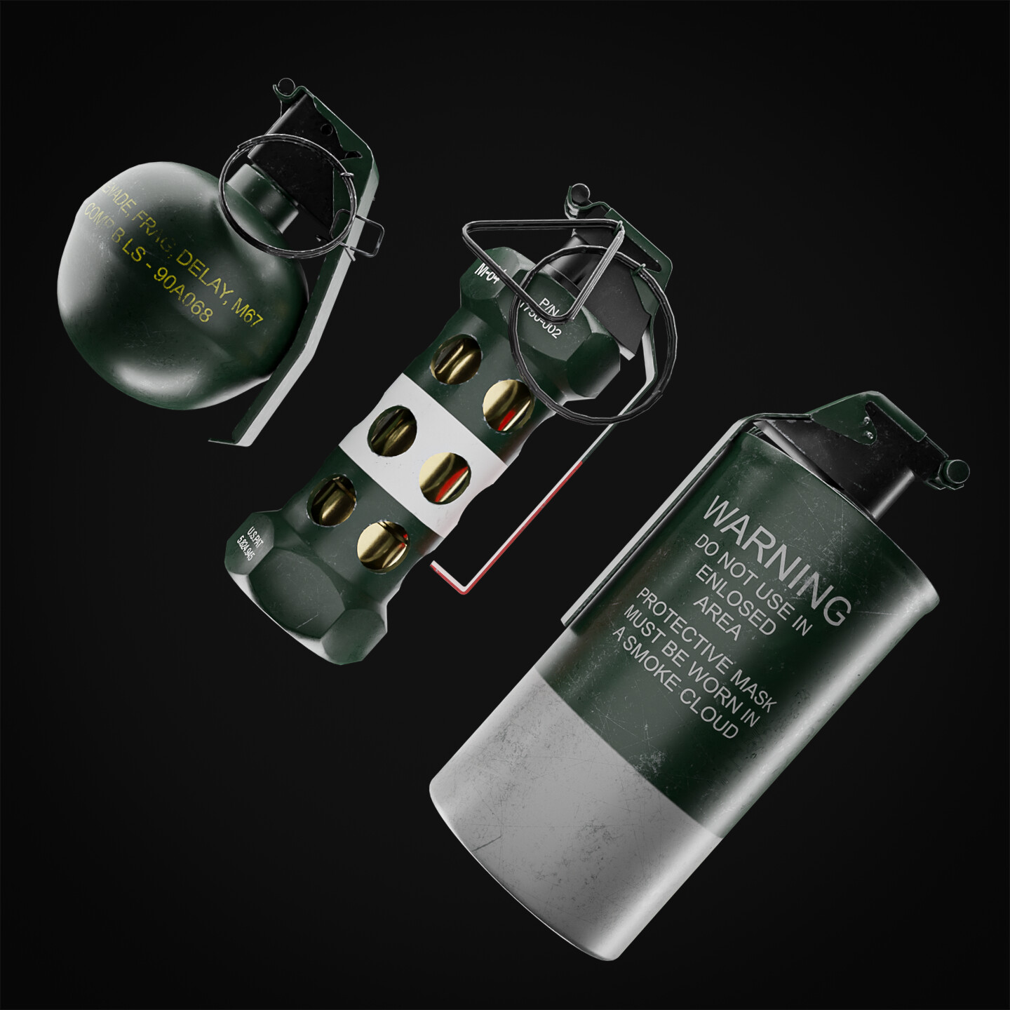 ArtStation - Assortment of Grenades