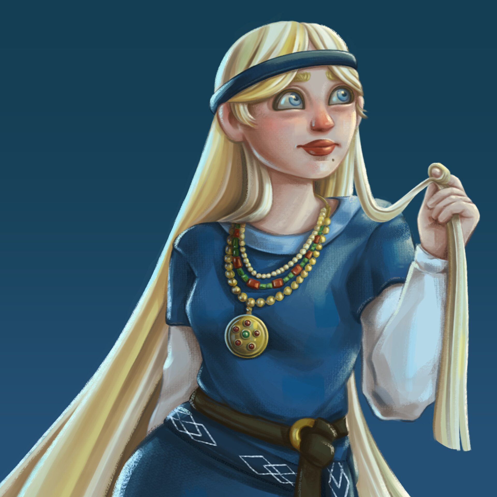 ArtStation - Character design for goddess Freyja