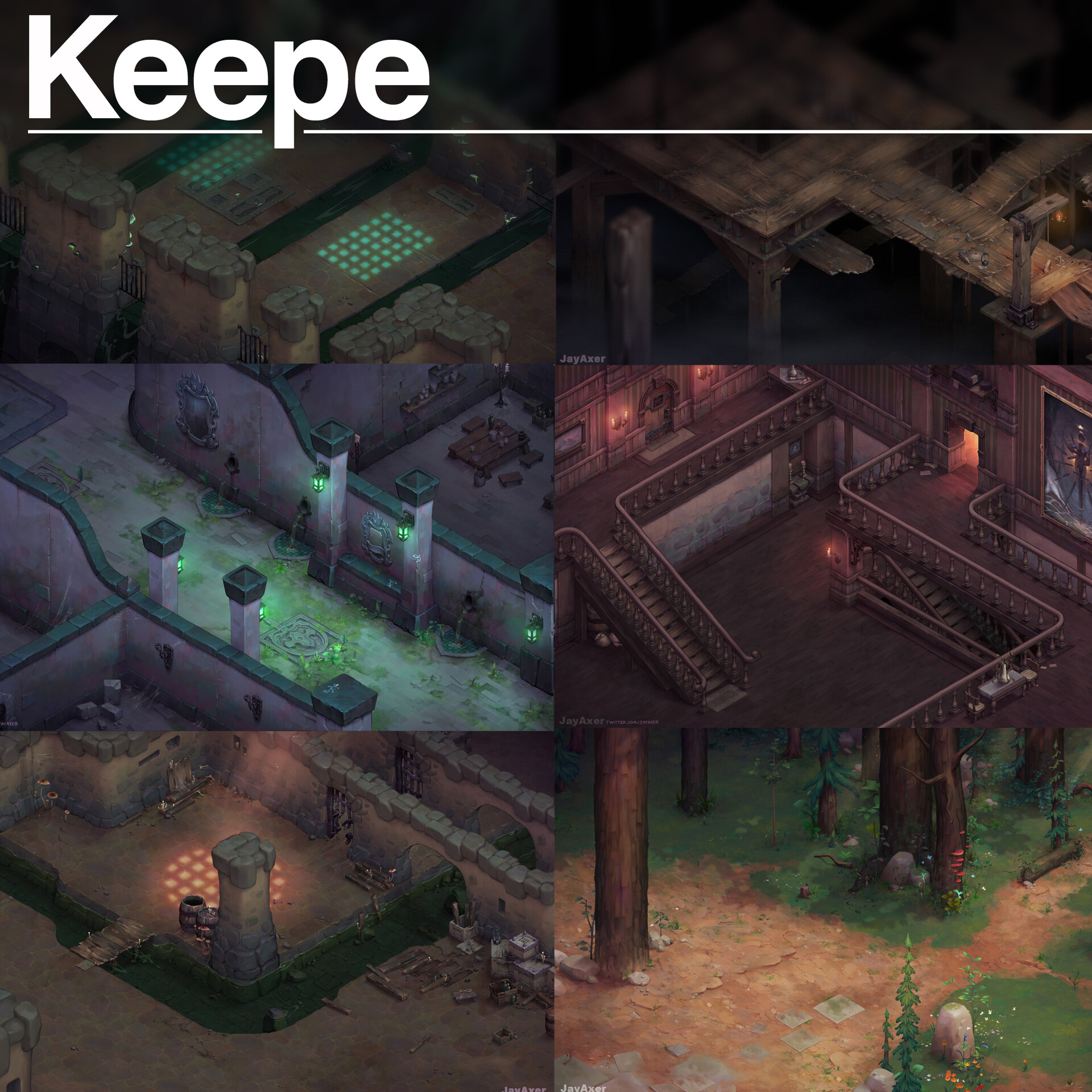ArtStation - Keepe - Modular Scene Examples
