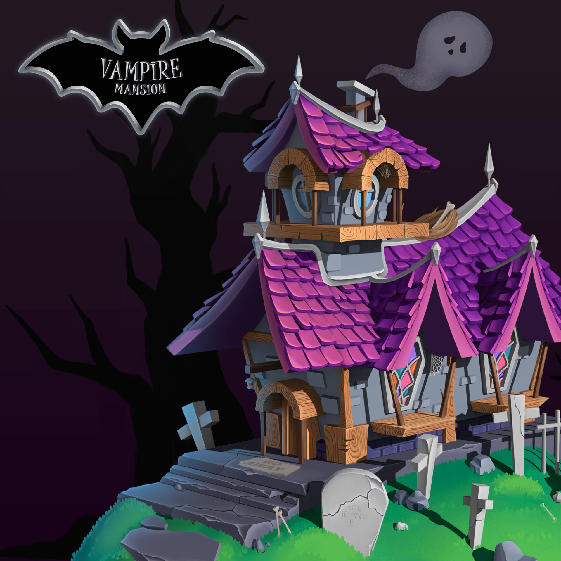 ArtStation - Vampire's house concept