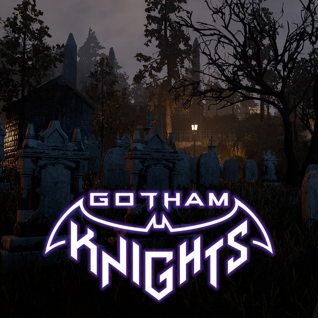 ArtStation - Gotham Knight Cemetery Level Art