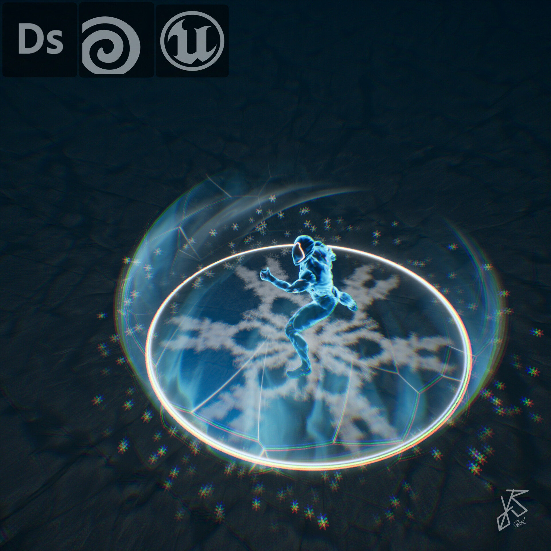 ArtStation - Ice Shield WIP1