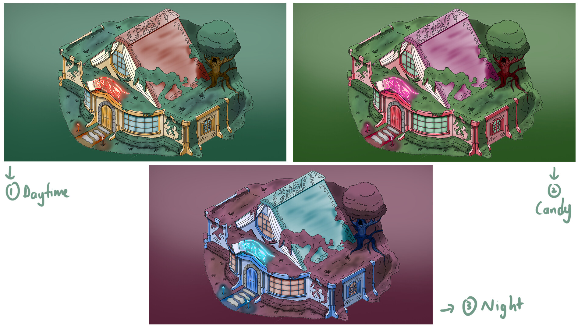 ArtStation - Environment Design - Isometric Interior & Exterior