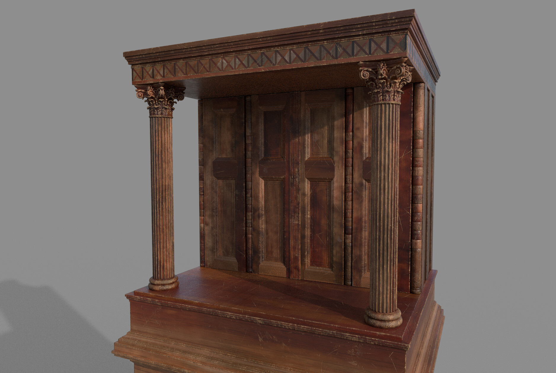 ArtStation - Aedicula from the Casa del Sacello di Legno, Herculaneum ...