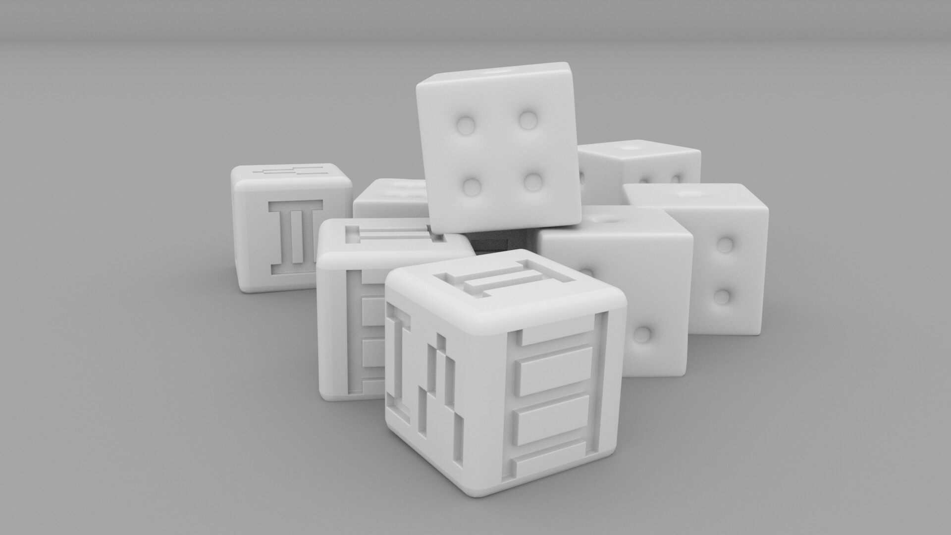 ArtStation - 3D Models of Dice