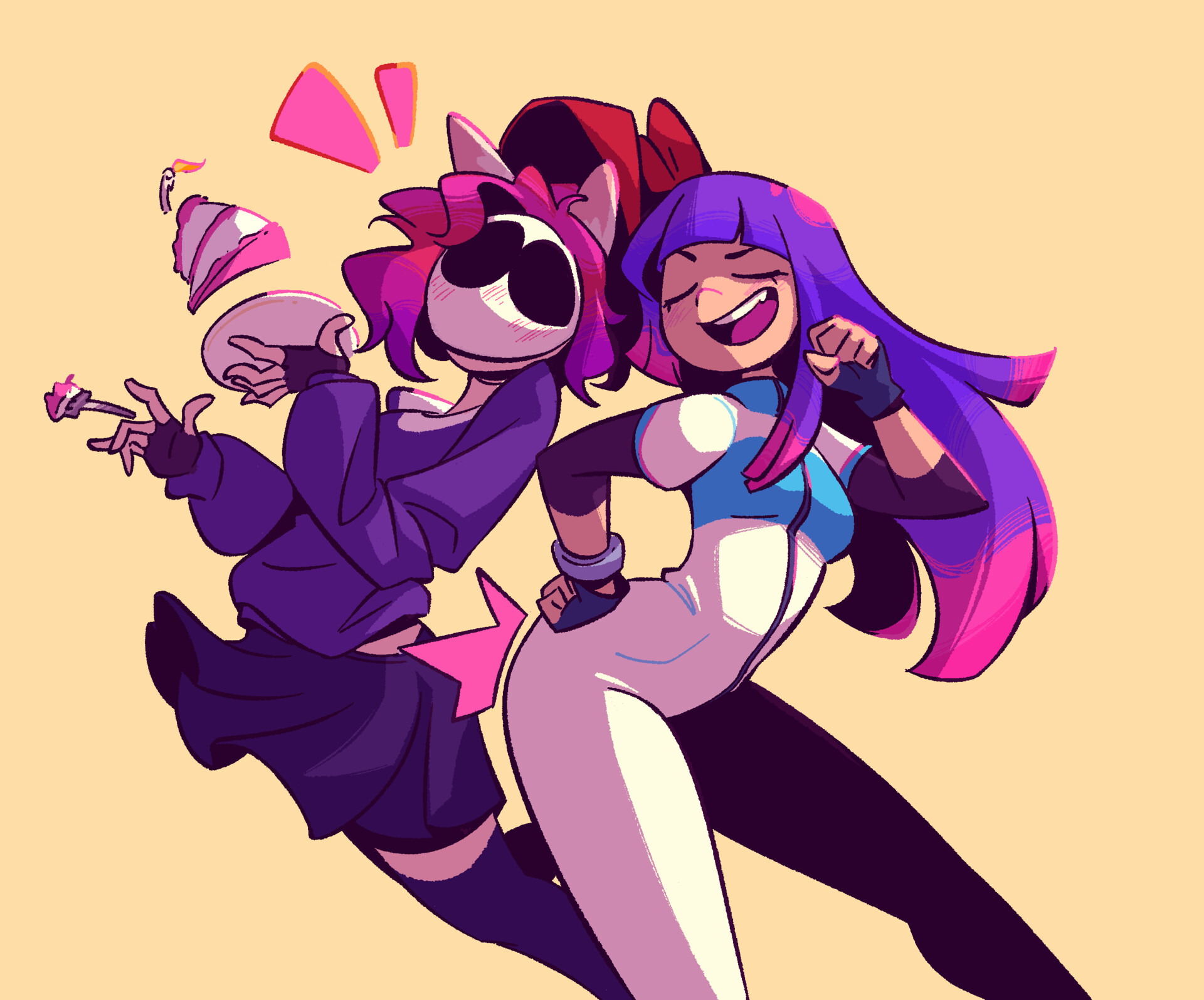 ArtStation - Commission - Lucy and Miko (2022)