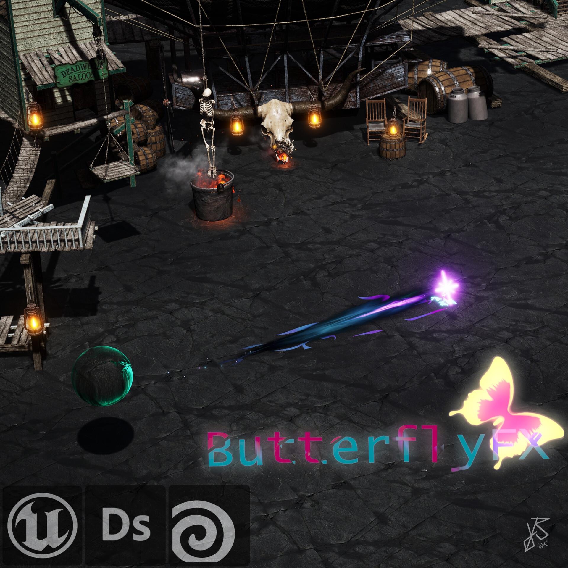 ArtStation - Butterfly Stylized FX