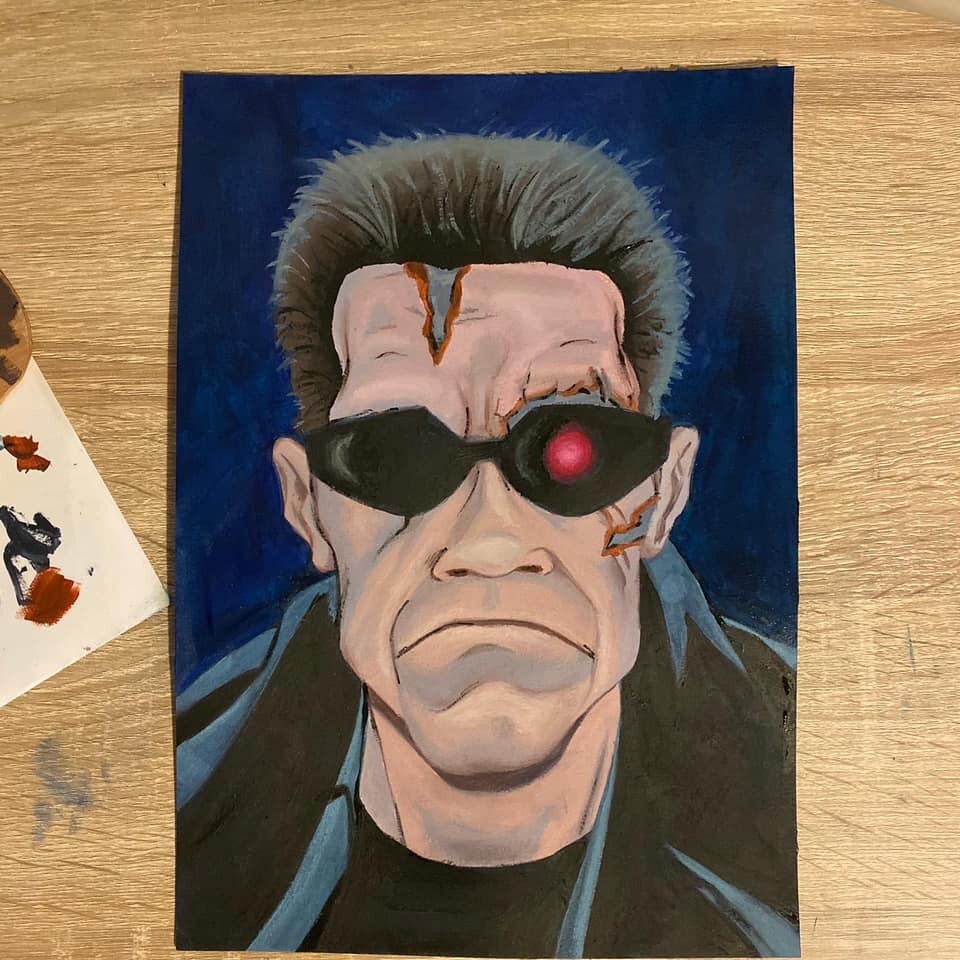 ArtStation - Terminator Arnie Caricature