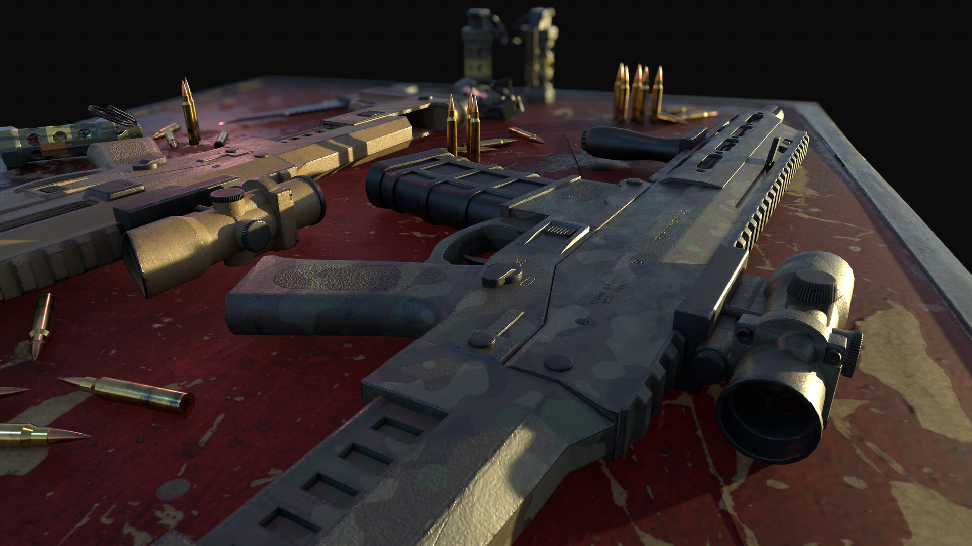 ArtStation - Weapon Setup (Armory)