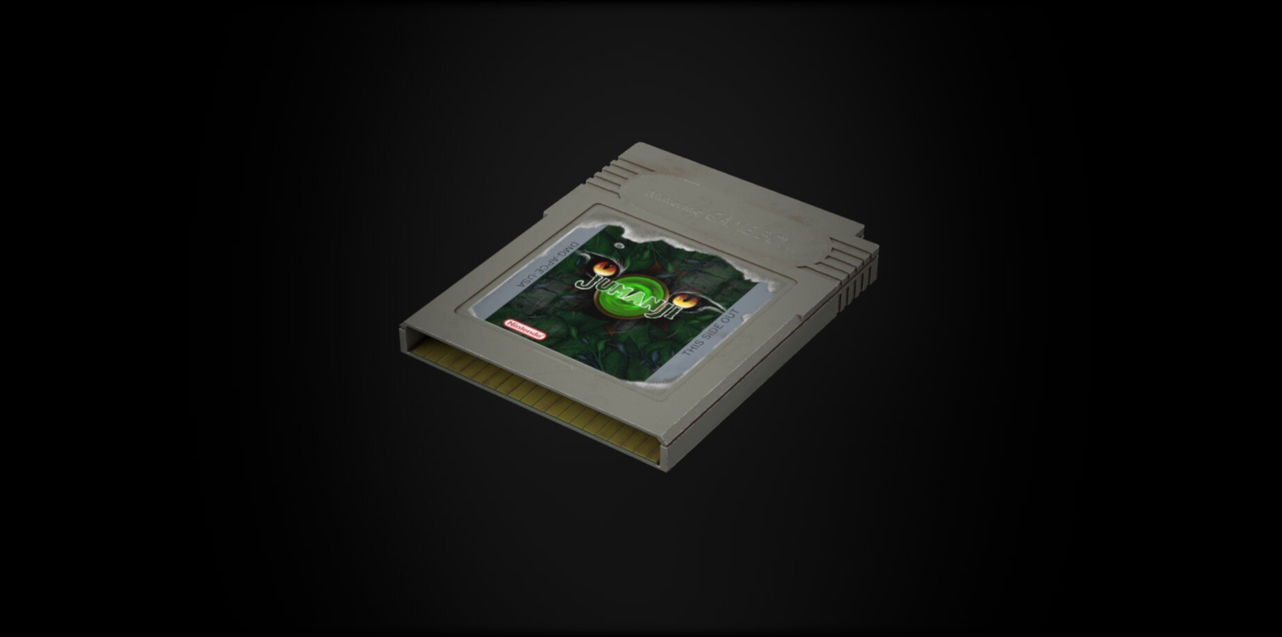 ArtStation - handmade textured game-boy cartridge