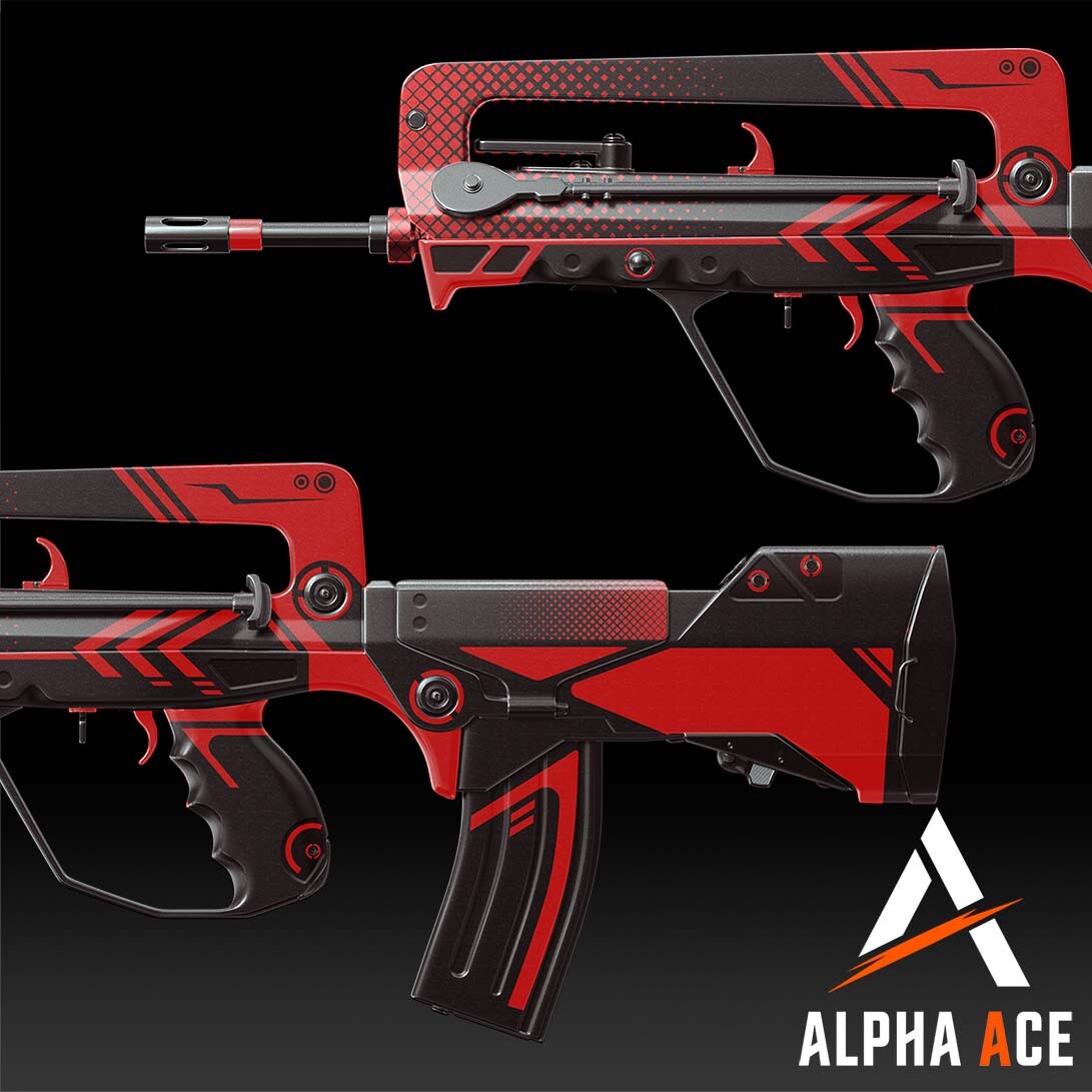 ArtStation - GUN—Black red