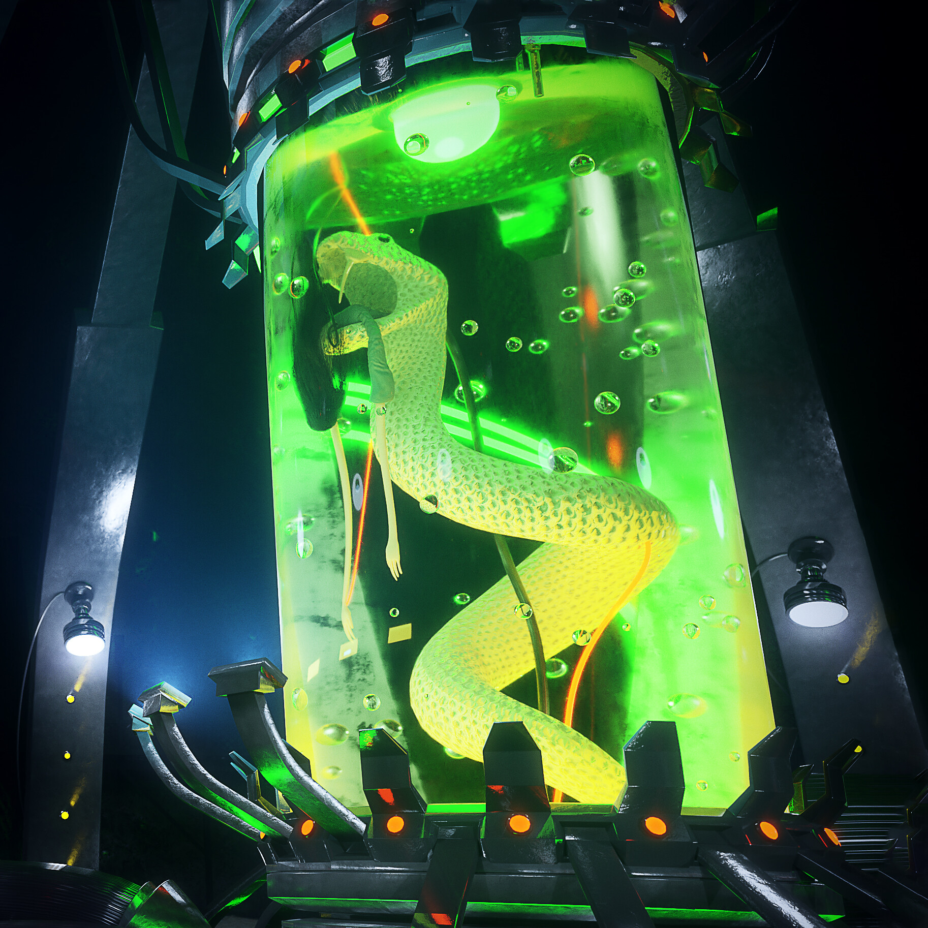 ArtStation - Orochimaru's Lab - 3D Scene