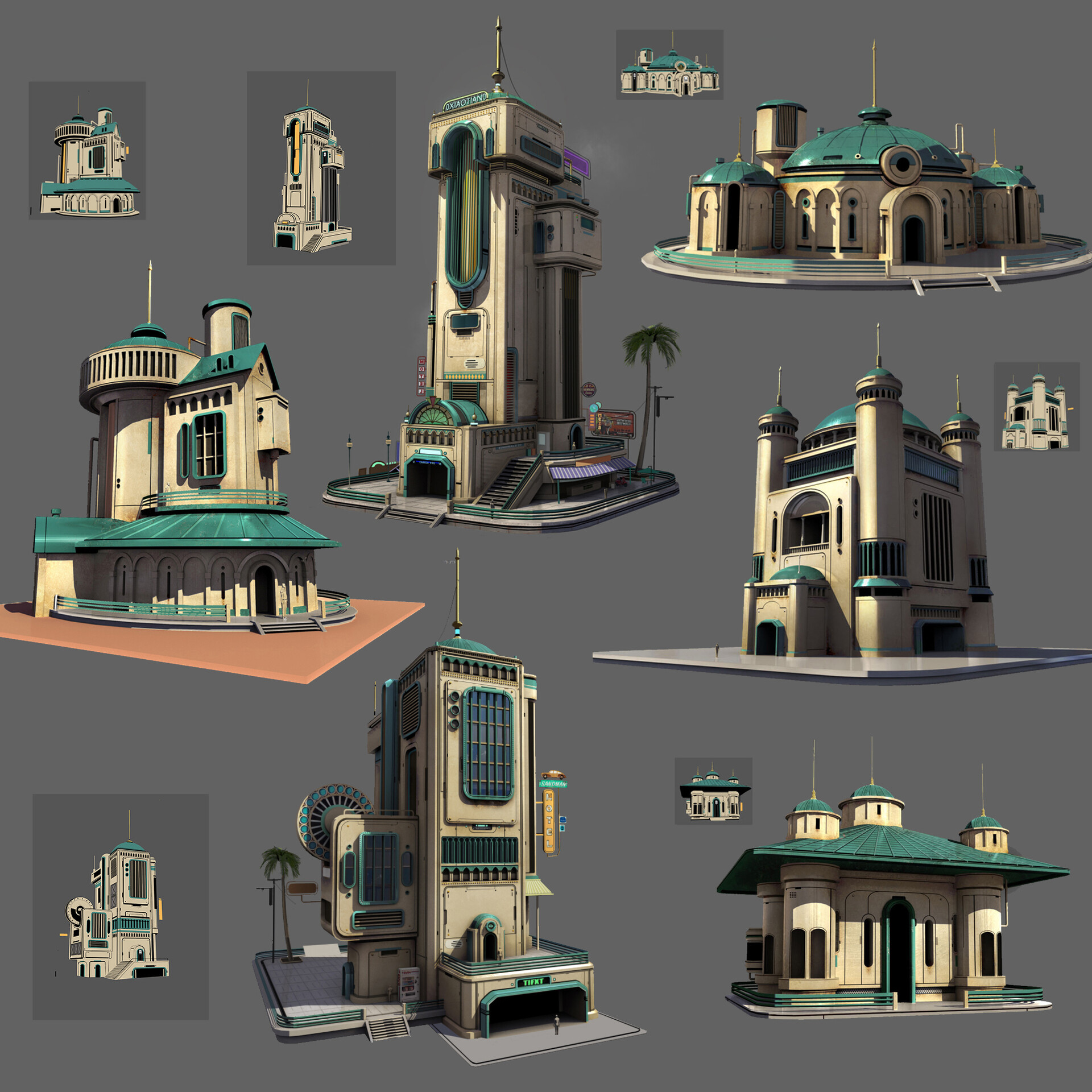 ArtStation - Punk系列建筑